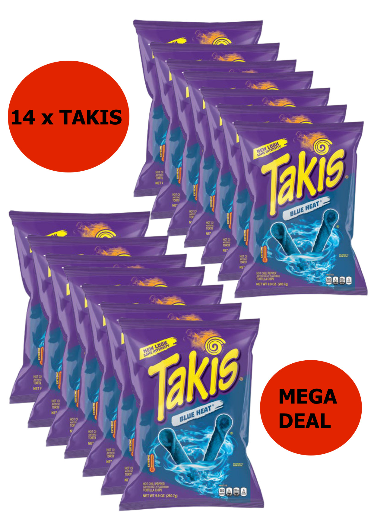 14 x Takis Blue Heat 280 g | Candy Store