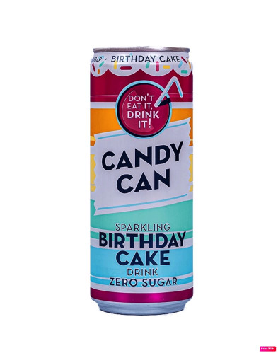 Candy Can Sparkling Birthday Cake 330 ml | Candy Store