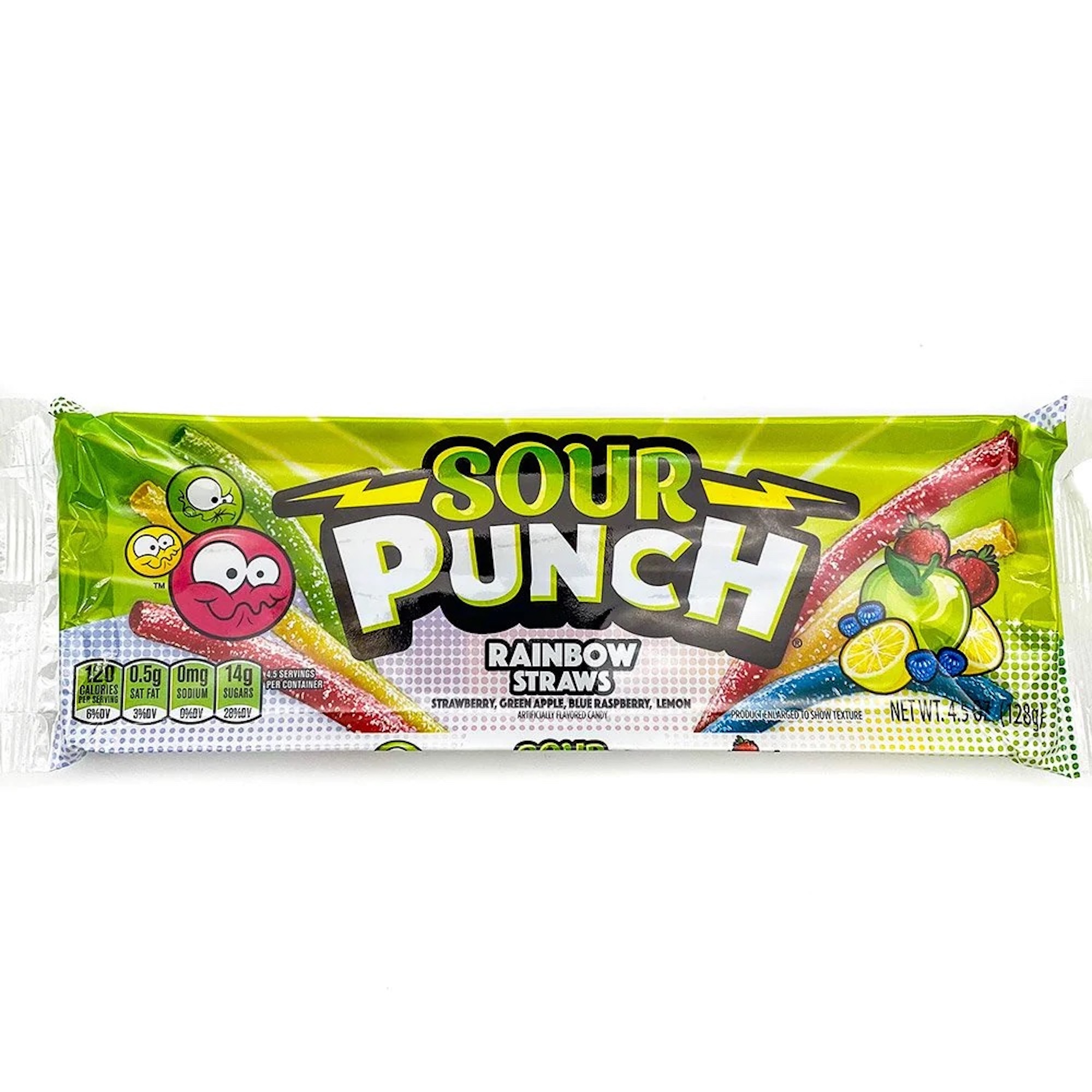 Sour Punch Rainbow Straws 128 g | Candy Store