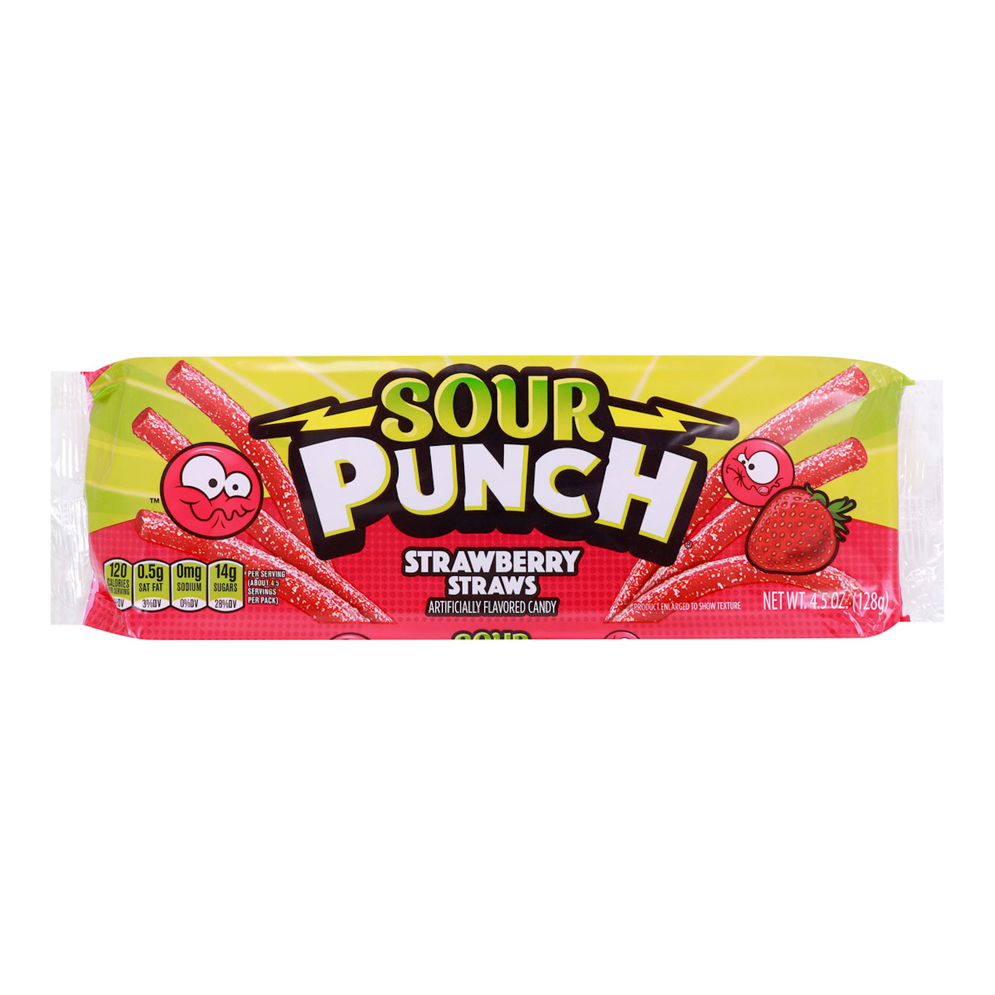 Sour Punch Strawberry Straws 128 g | Candy Store