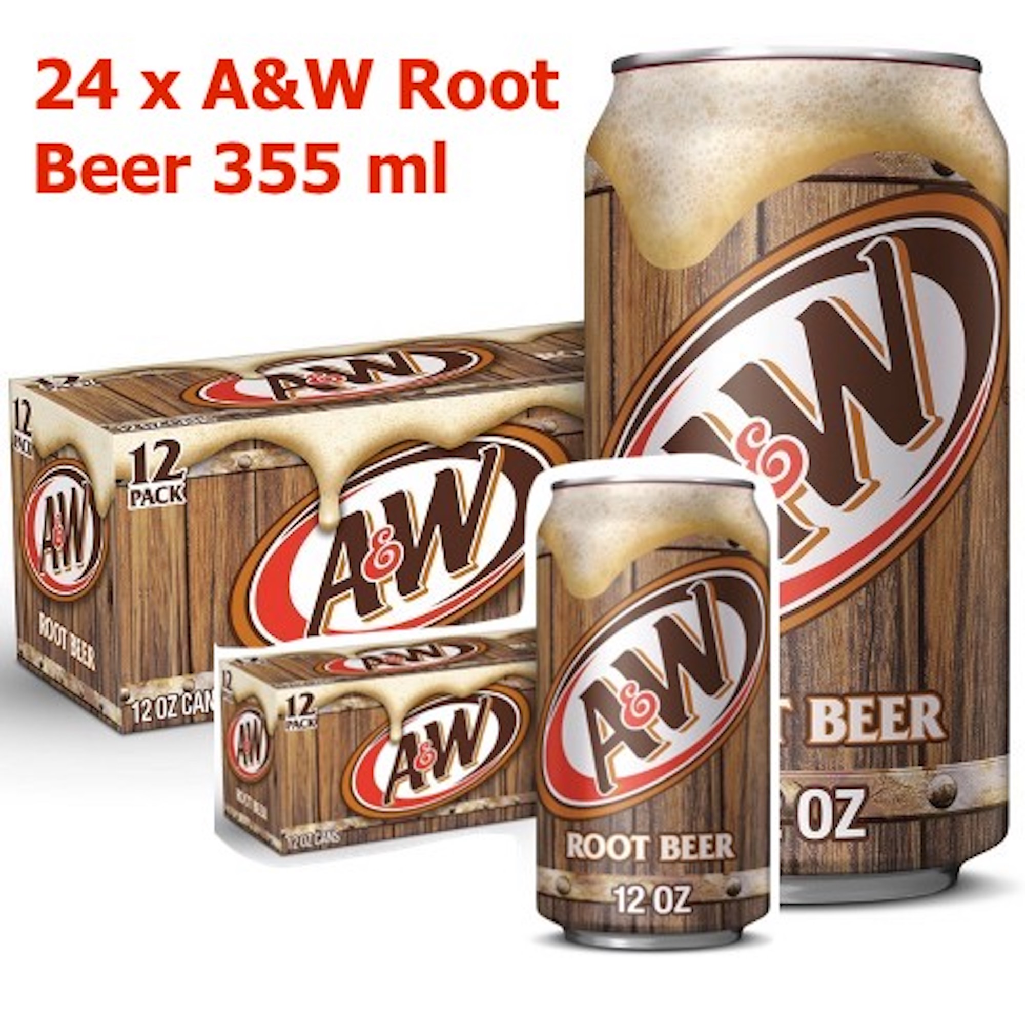 24 x A&W Root Beer 355 ml | Candy Store