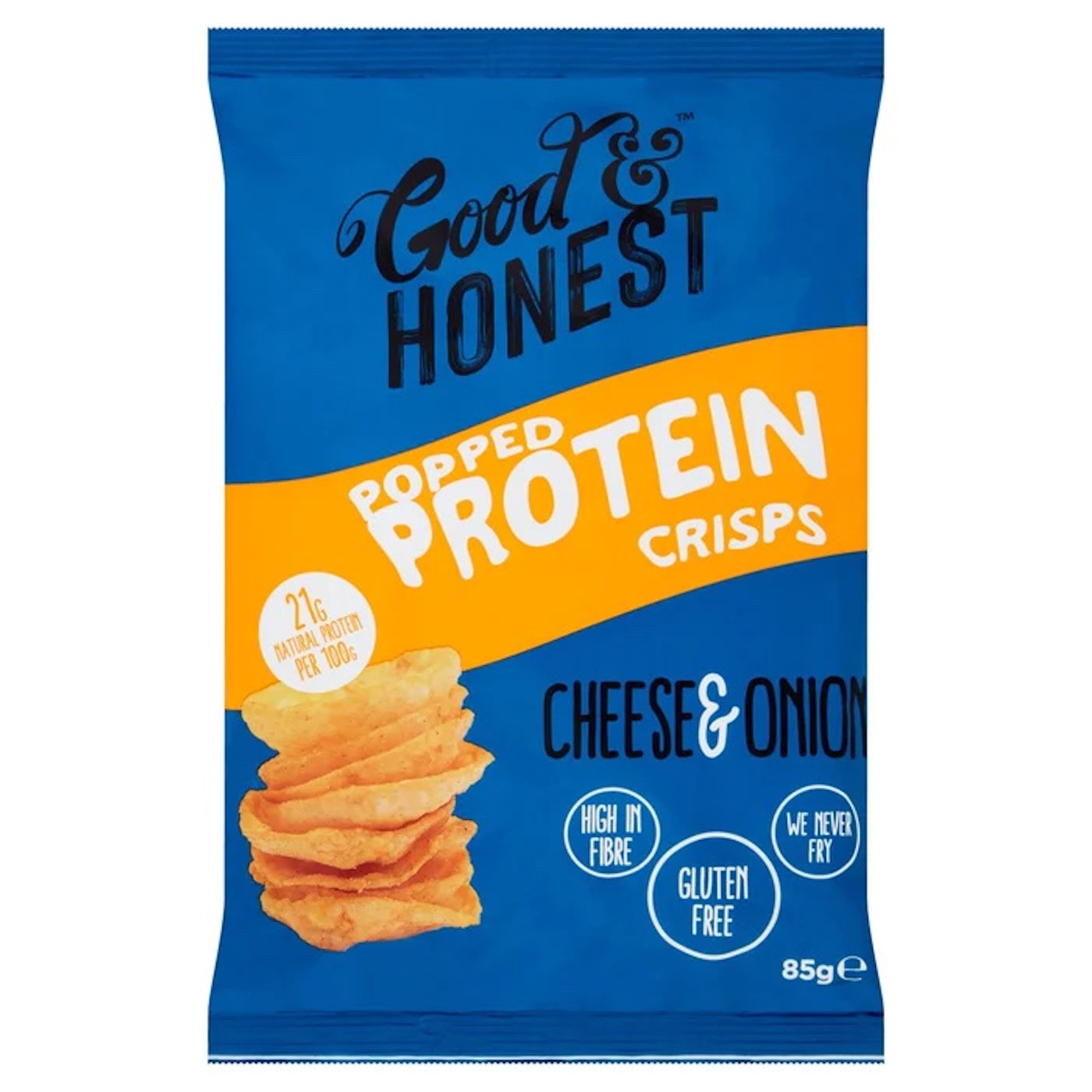 Good&Honest Cheese Onion Protein Chips 85 g | Candy Store